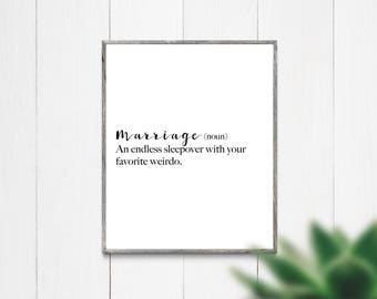 Marriage quote | Etsy