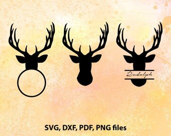 Deer monogram | Etsy