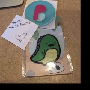 Awkward Dino Patch 2x2inch