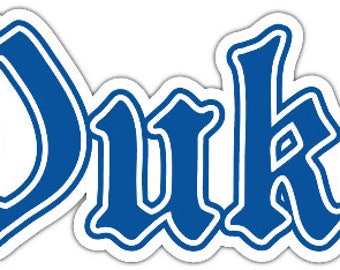 Duke decal | Etsy