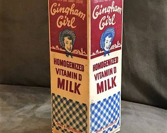 Vintage milk carton | Etsy