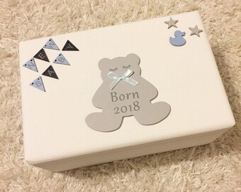 Baby keepsake box | Etsy