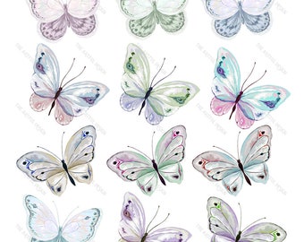 Butterfly clip art | Etsy