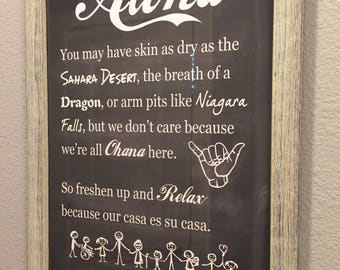 Chalkboard bathroom | Etsy