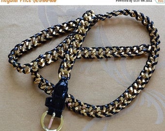 Leather link belt | Etsy