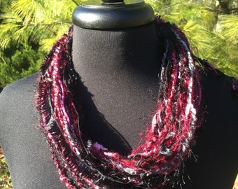 Fiber necklace | Etsy