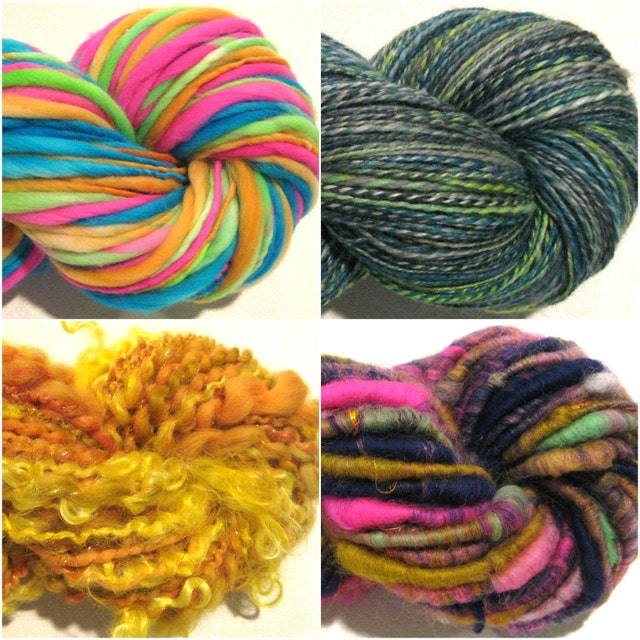 Handspun yarn by Tricia by SpinningWheelStudio on Etsy