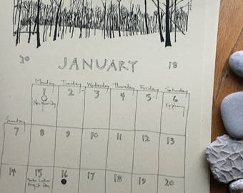 Wall calendar | Etsy