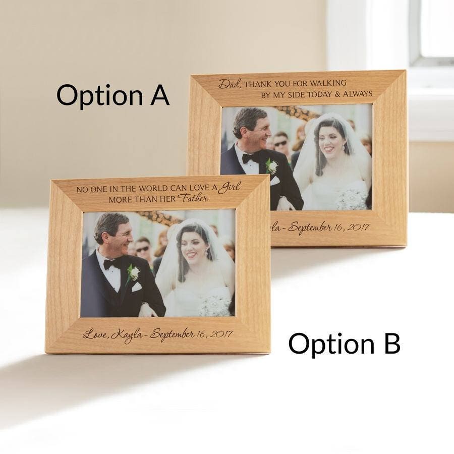 Personalized Father of the Bride Picture Frame: Custom