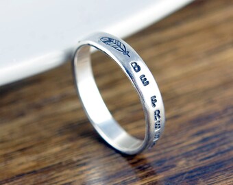 Silver Wings Ring Inspirational Quote Jewelry Inspirational