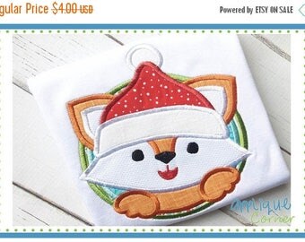 Fox applique design | Etsy