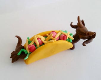 Polymer clay taco | Etsy