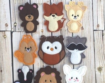 Animal finger puppet | Etsy