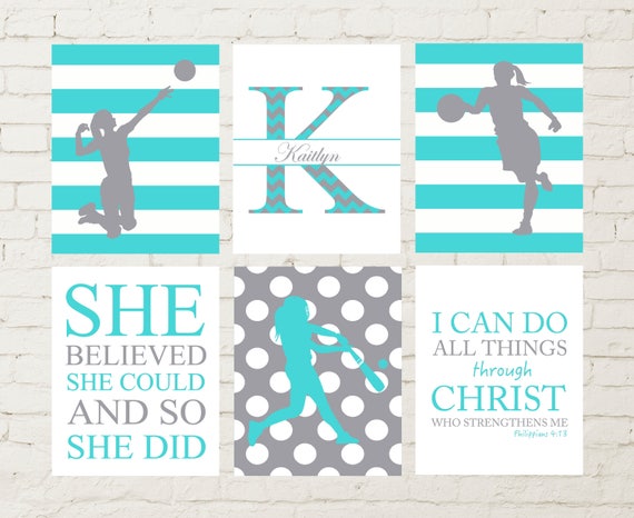 Volleyball basketball softball girls birthday gift gift