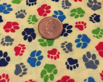 Paw print fabric | Etsy