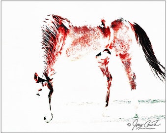 Abstract horse | Etsy