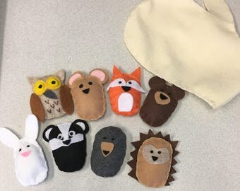 The Mitten The Mitten Felt Puppet Owl Puppet Hedgehog