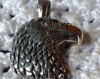 Eagle head pendant | Etsy