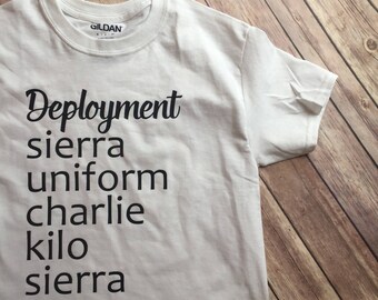Deployment shirt | Etsy