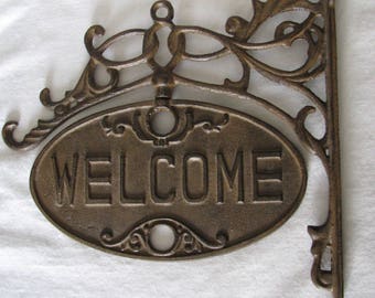 Metal welcome sign | Etsy
