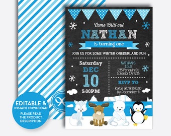 Winter animals | Etsy