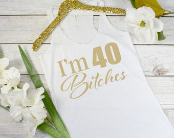 40th birthday shirts for women | Etsy