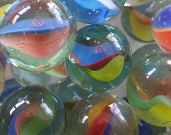 Glass marbles | Etsy