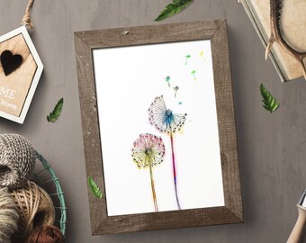 Dandelion printable | Etsy