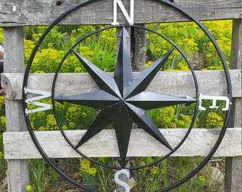 Compass wall art | Etsy