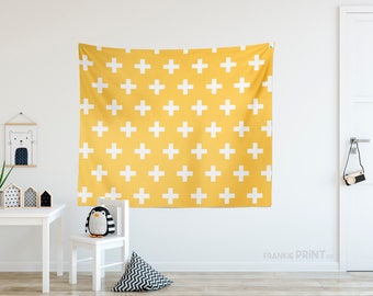 Yellow tapestry | Etsy