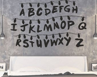 Stranger alphabet | Etsy