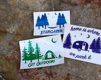 Camping decal | Etsy