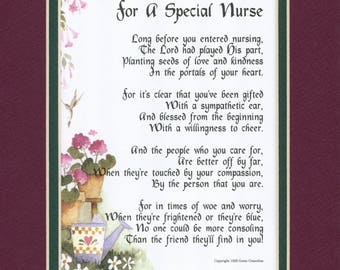Nurse poem | Etsy