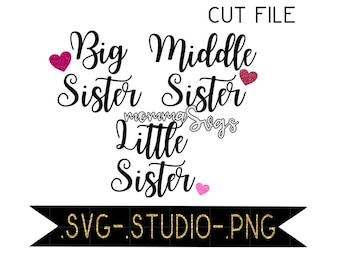 Little sister svg | Etsy