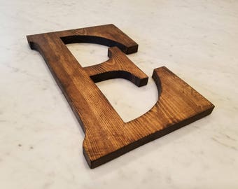 Wooden letter e | Etsy