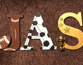 Football Alphabet Letters Sports Alphabet Digital Clip Art