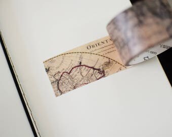 Map washi tape | Etsy