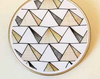 Geometric embroidery | Etsy