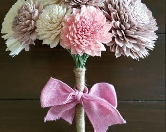 Wood flower bouquet | Etsy