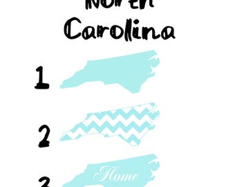 North carolina decal | Etsy