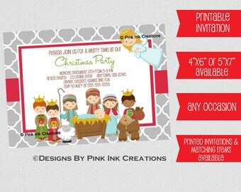 Nativity invitations | Etsy