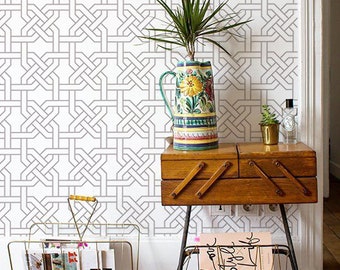 Removable wallpaper geometric | Etsy