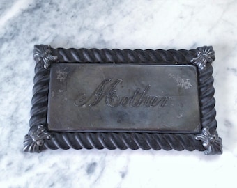 Coffin plaque | Etsy