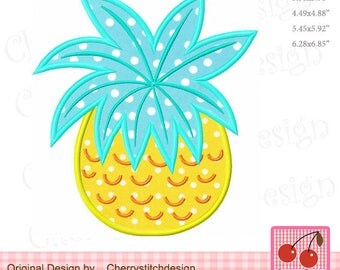 Pineapple embroidery | Etsy
