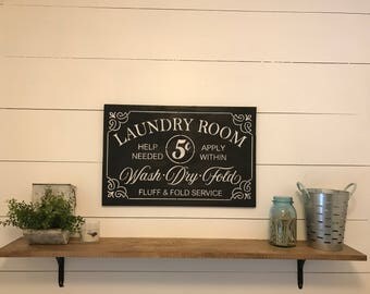 Laundry sign | Etsy