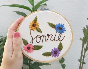 Embroidered sign | Etsy