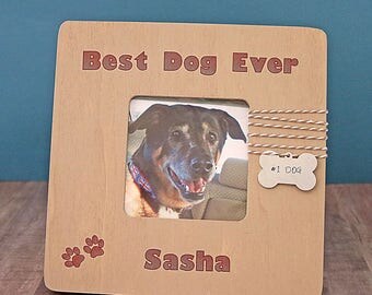 Dog picture frame | Etsy