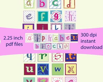 Baby block alphabet | Etsy