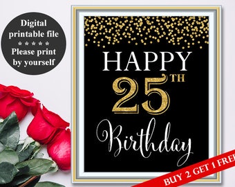 Happy 25th | Etsy
