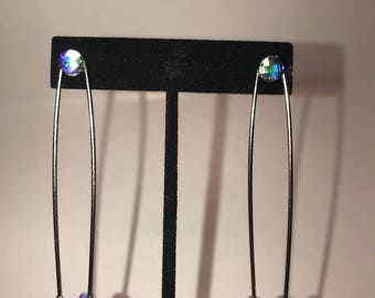 Safety pin earrings | Etsy